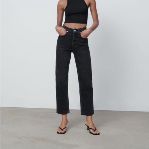 Zara | Jeans | Zara Straight Leg Denim Pants | Poshmark